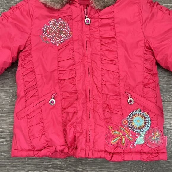 Pampolina | Jackets & Coats | Pampolina Baby Girls Pink Hooded Ski ...